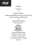 SAMPLE M.Com Research Project | PDF | Online Banking | Banks & Banking