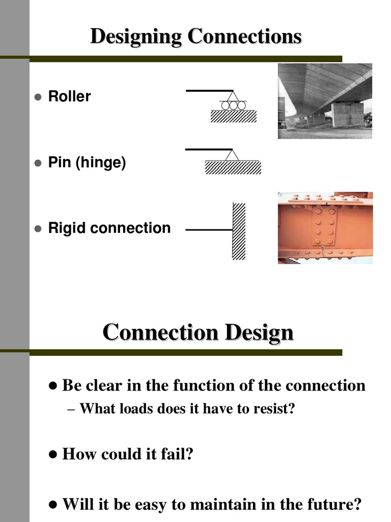 Connection Design for Structural Integrity | PDF