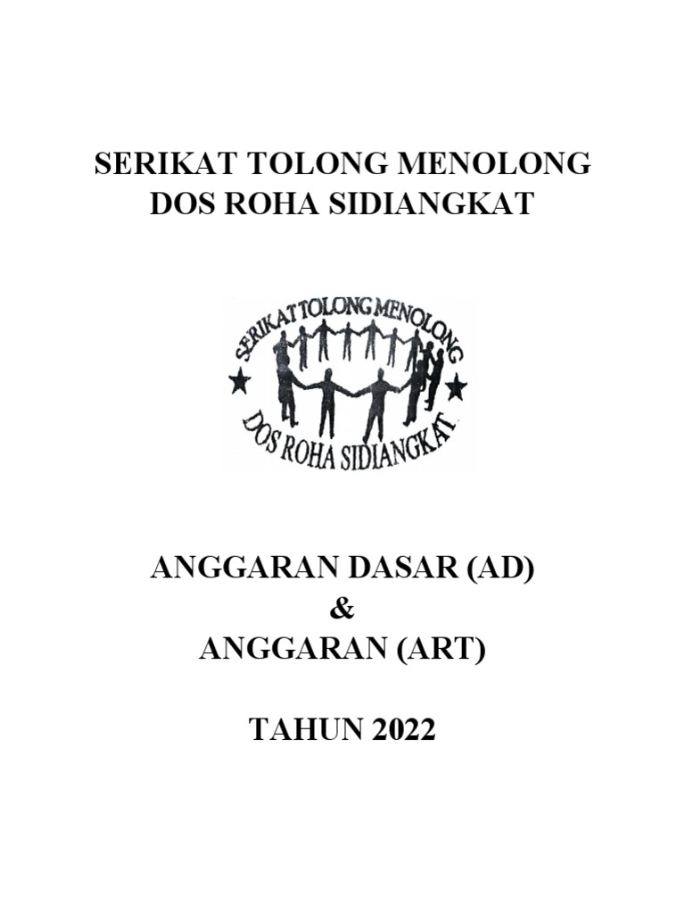 Anggaran Dasar Anggaran Rumah Tangga STM Dos Roha Sidiangkat Editan ...