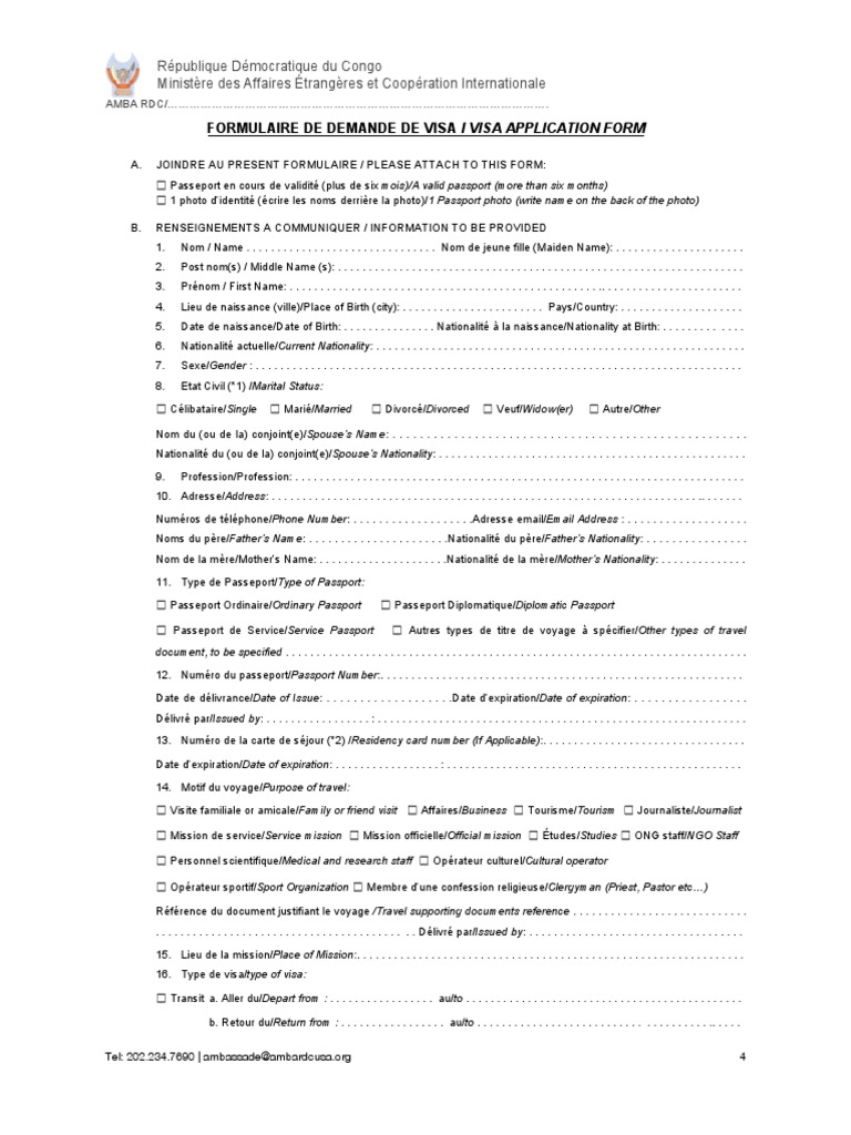 Visas Procedures Application - Standard | PDF | Document | Loi ...