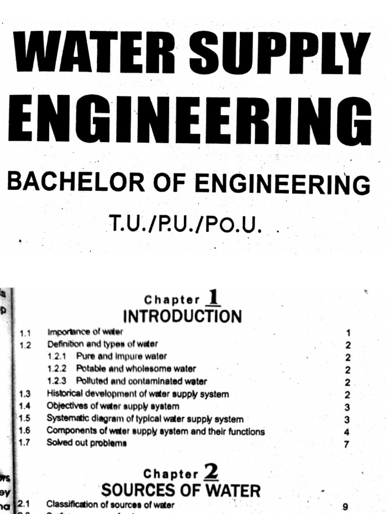 Water Supply Manual Old | PDF