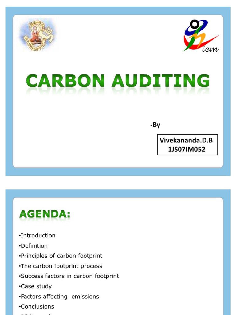 Carbon Audit | PDF | Carbon Footprint | Greenhouse Gas