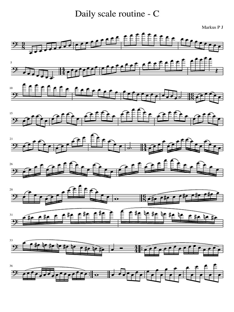 Daily Scale Routine | PDF