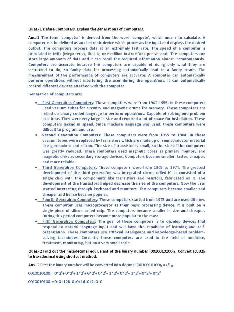 Computer Fundamentals Assignment-1 | PDF | Computer Data Storage | Computer Memory