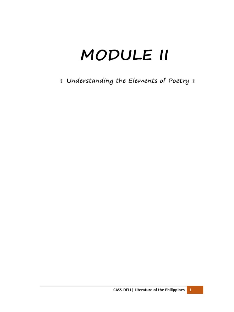 2 Chapter I Lesson 1 Denotation and Connotation in Poetry With Input | PDF | Word | Connotation