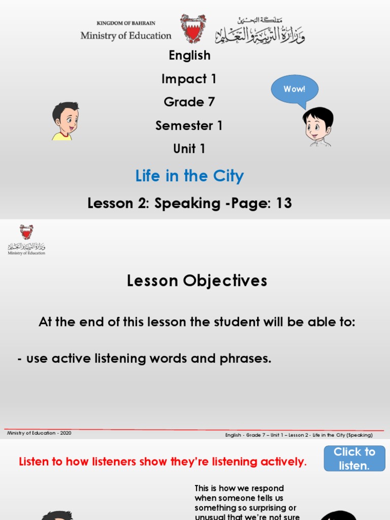 Grade 7 U1 L2 Speaking Revised Pdf Linguistics Human Communication