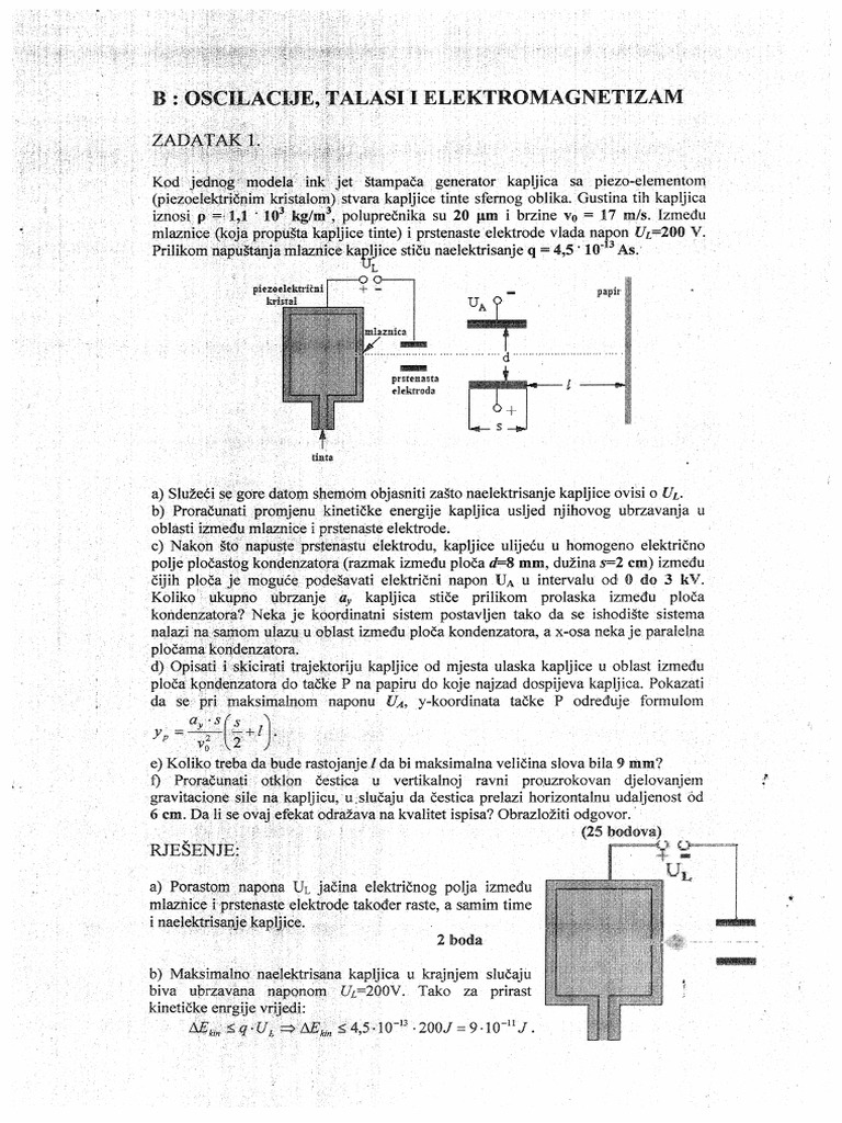 Oscilacije, Talasi I Elektromagnetizam | PDF