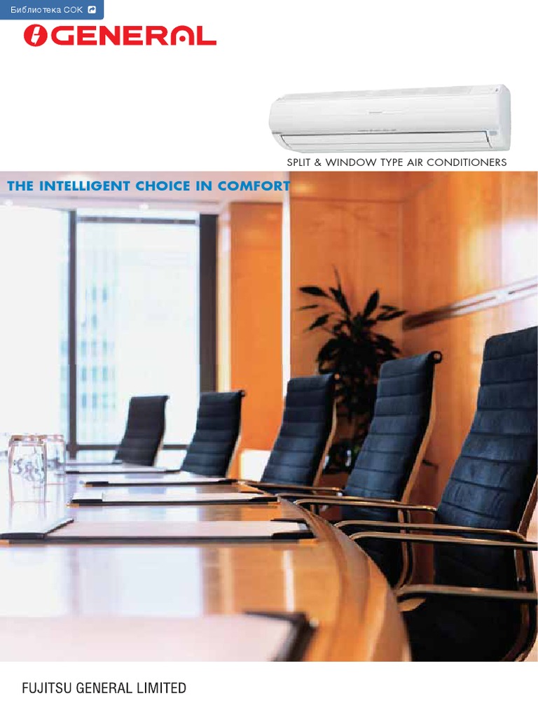 The Intelligent Choice in Comfort: Split & Window Type Air Conditioners | PDF | Electric Motor ...