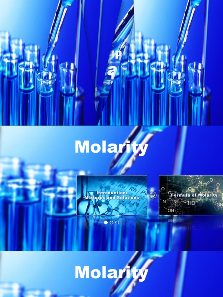 Molarity | PDF | Mole (Unit) | Mixture