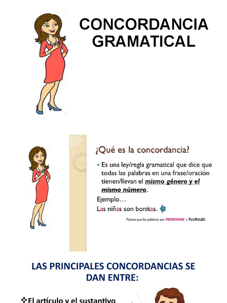 Concordancia Gramatical | PDF | Sustantivo | Verbo