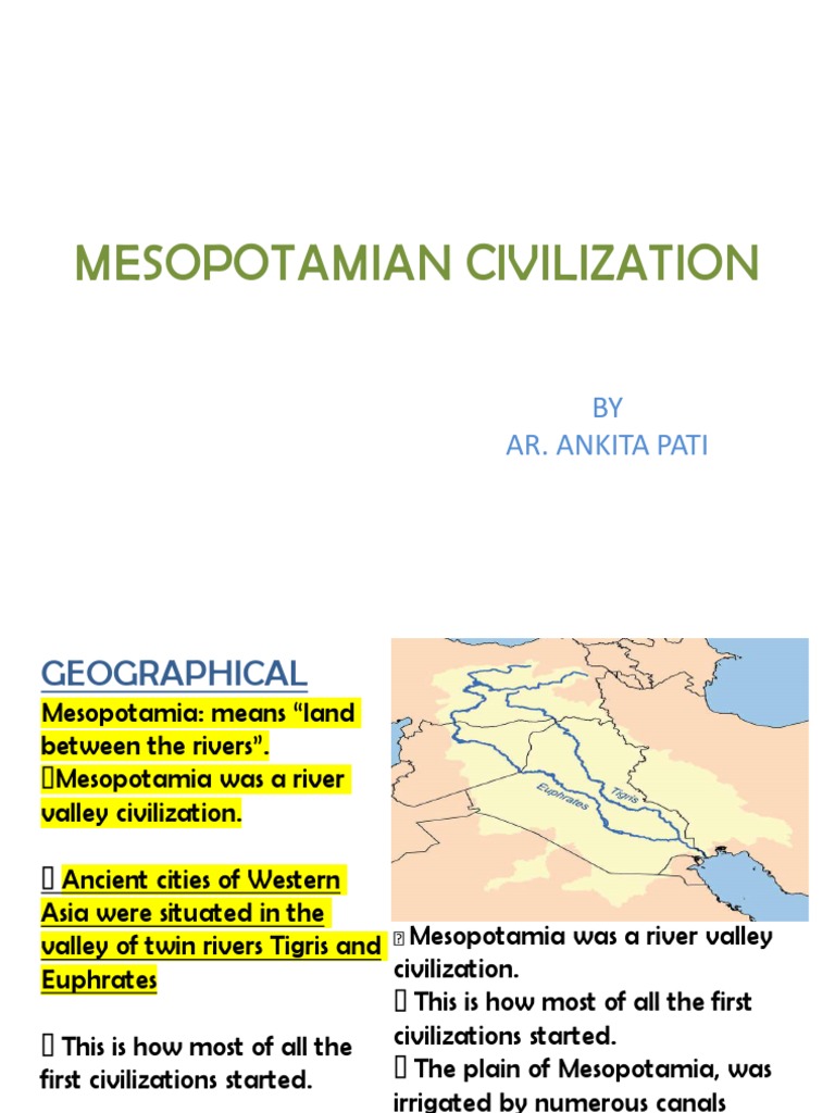 Mesopotamian Civilization | PDF | Mesopotamia | Babylon