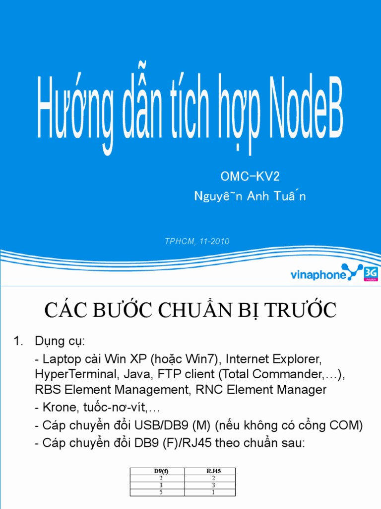 Huong Dan Tich Hop NodeB - 3418 3206 | PDF