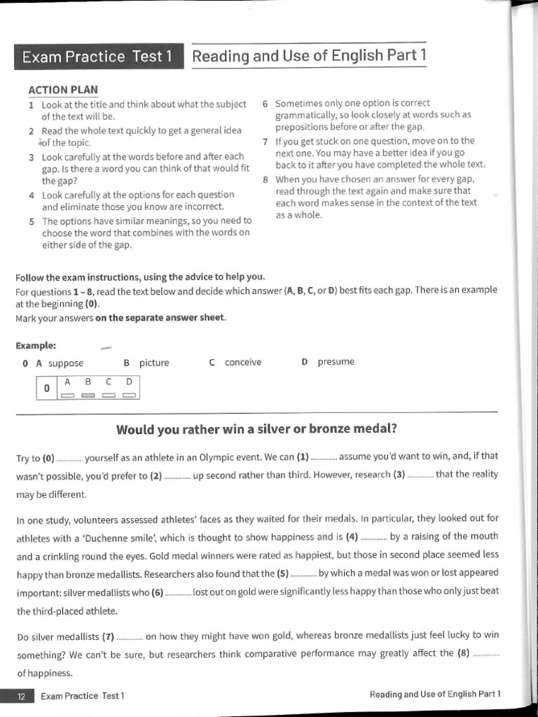 Advanced Trainer 2 - 6 Practice Tests - TEST 1 | PDF