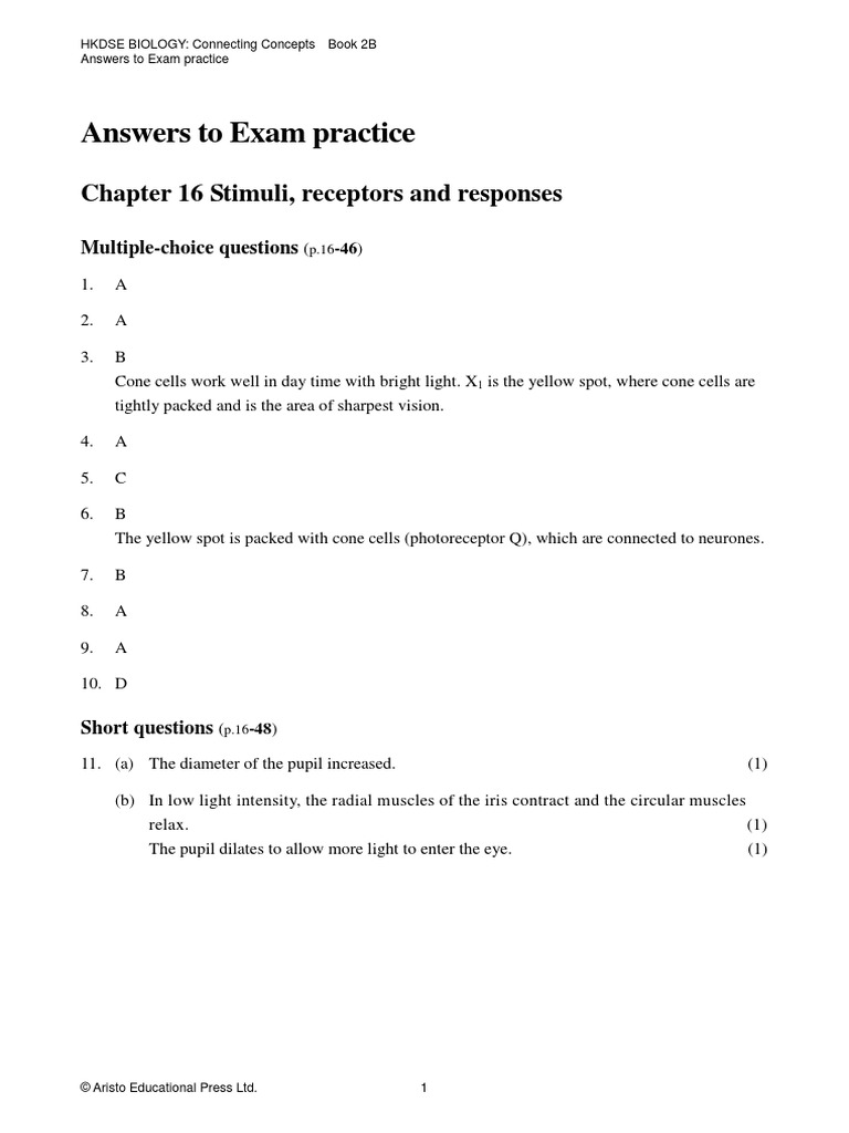 Ans_EP_2b_e | PDF | Auxin | Neuron