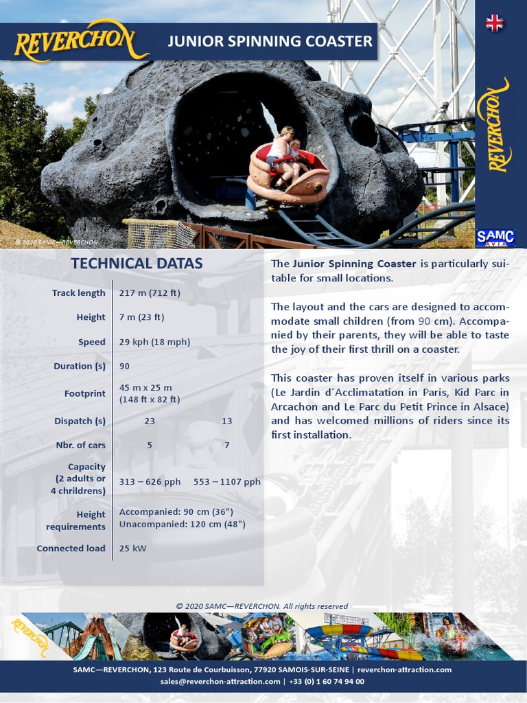 Plaquette Junior Spinning Coaster SAMC-Reverchon N - en | PDF | Amusement Rides | Roller Coasters