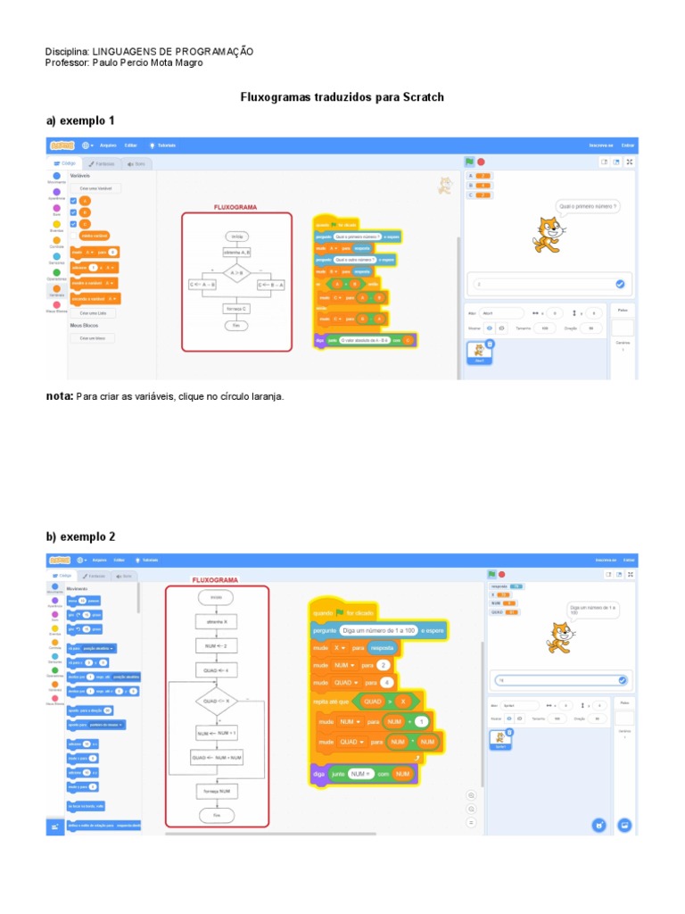 Fluxograma Scratch | PDF