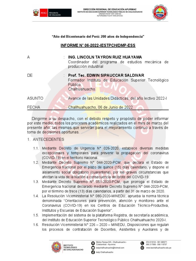 Informe 2022 #02MP | PDF | Maestros | Método de enseñanza