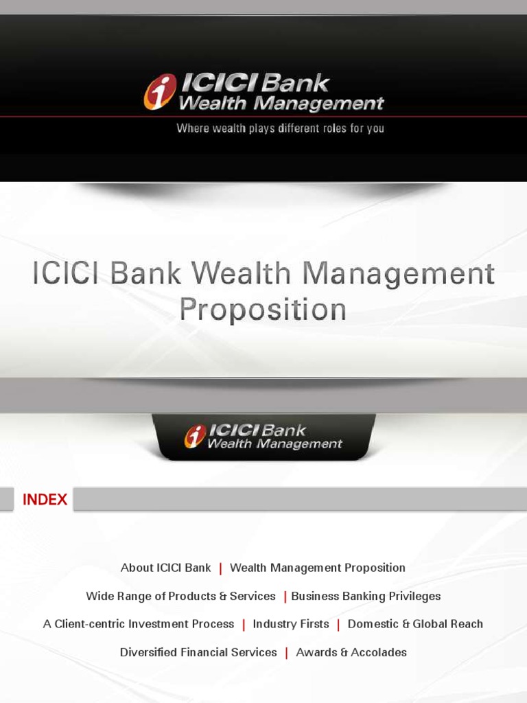 ICICI Bank Wealth Management Overview | PDF | Banks | Foreign Exchange ...