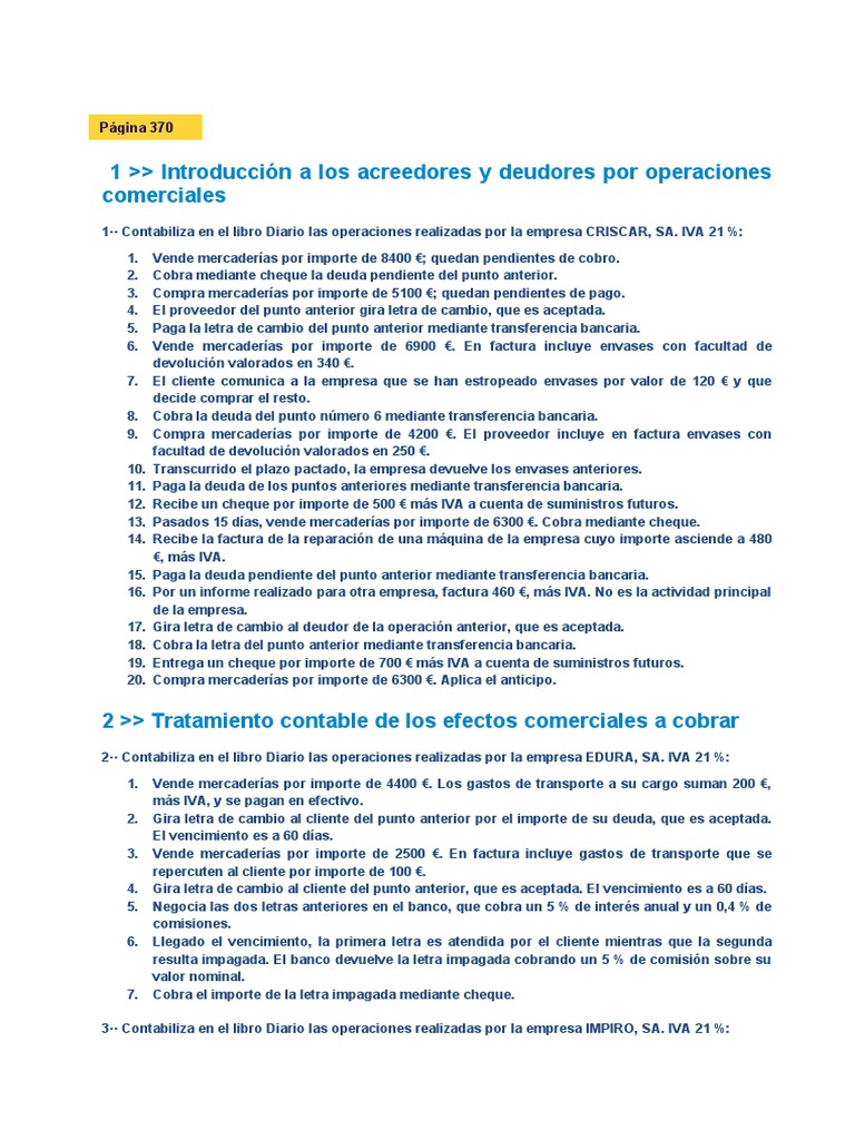 Enuciados PIAC21-18 | Descargar gratis PDF | Bancos | Factura