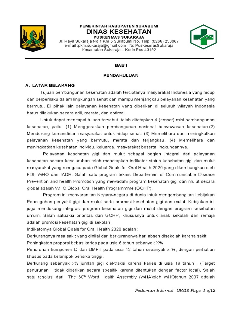 PEdoman Internal UKGS | PDF