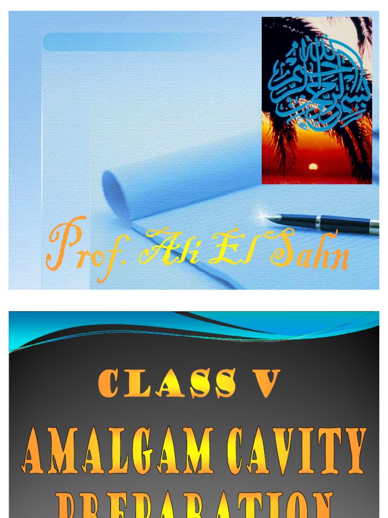 Class V Amalgam Cavity | PDF | Human Tooth | Tooth Enamel