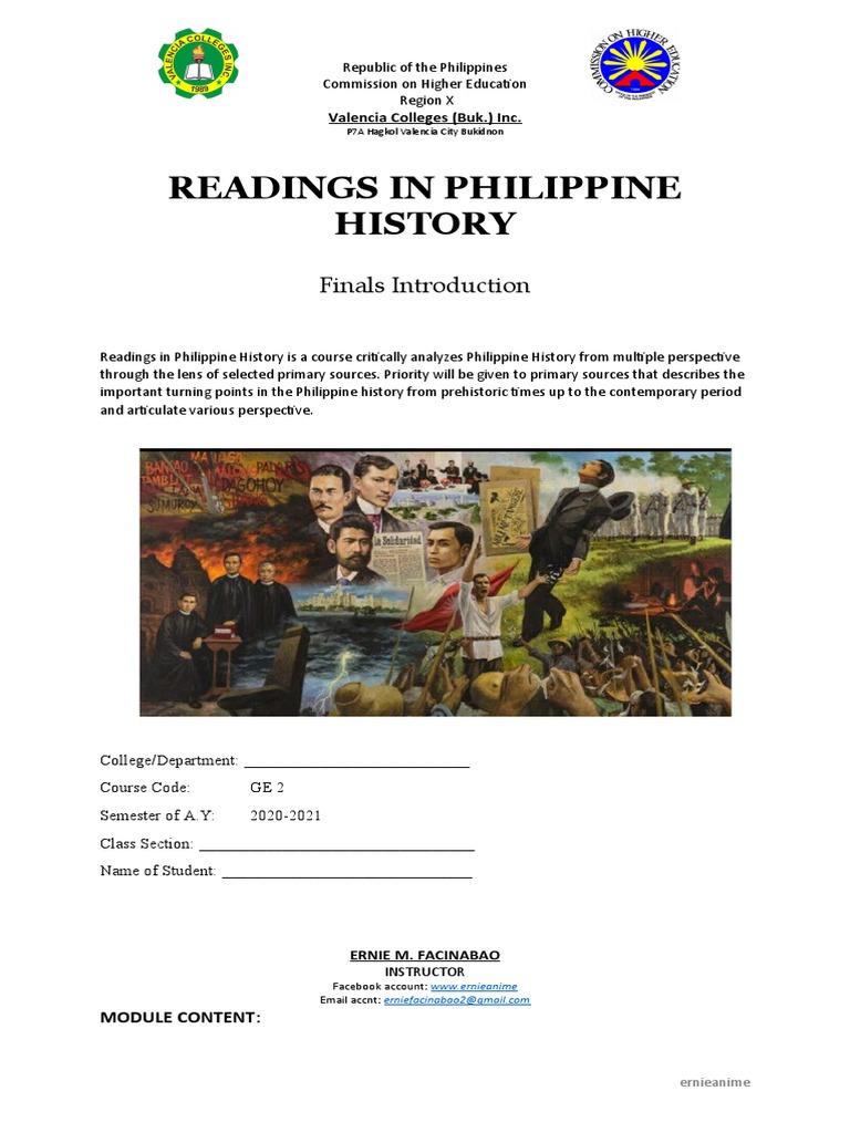 Analyzing Philippine History Sources | PDF | Philippines