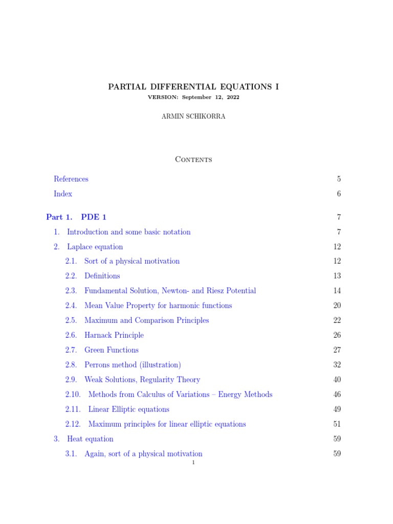 The Proofs of Analysis: A Comprehensive Exploration of Partial Differential Equations | PDF ...