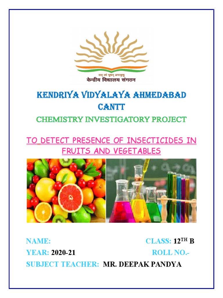 Project | PDF | Insecticide | Pesticide