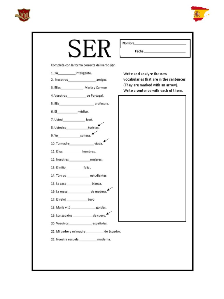 Verbo ser | PDF