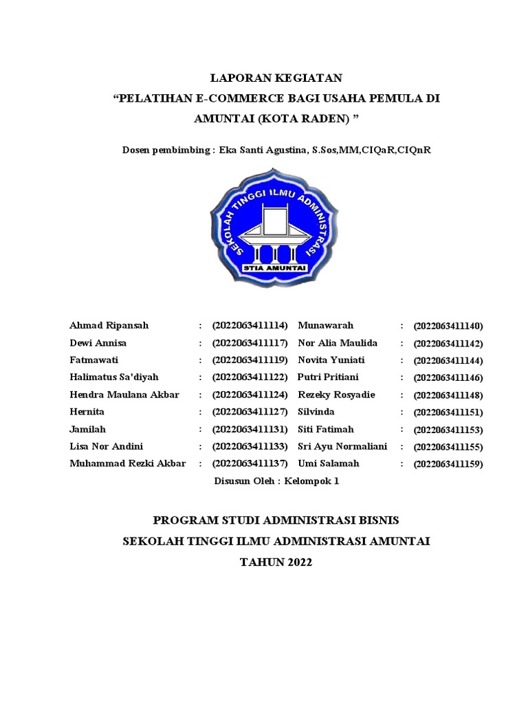 Pelatihan E-Commerce untuk Usaha Pemula | PDF