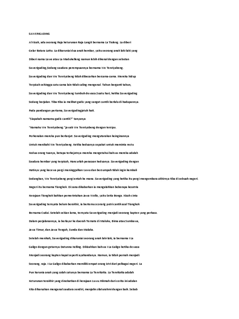 LEGEND OF SAWERIGADING | PDF