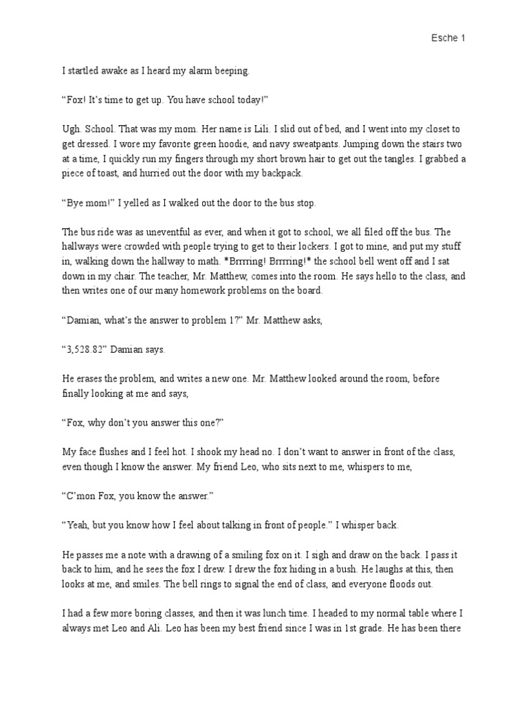 Realistic Fiction Writing | PDF