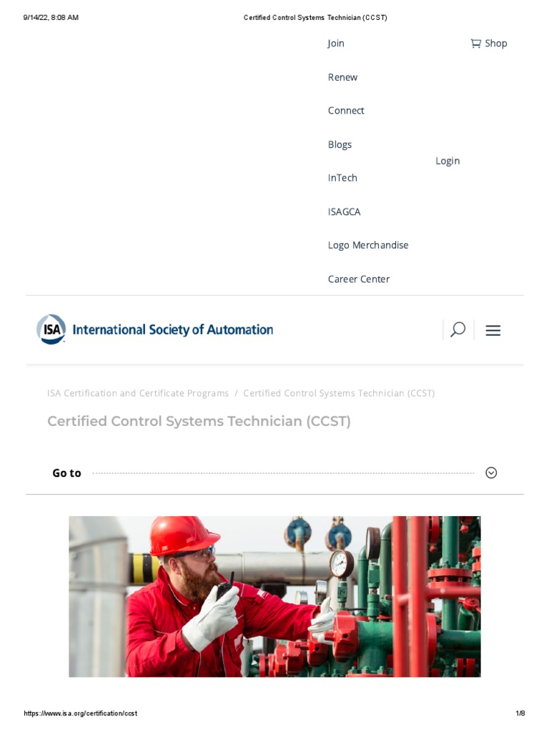 Certified Control Systems Technician (CCST) | PDF | Test (Assessment ...
