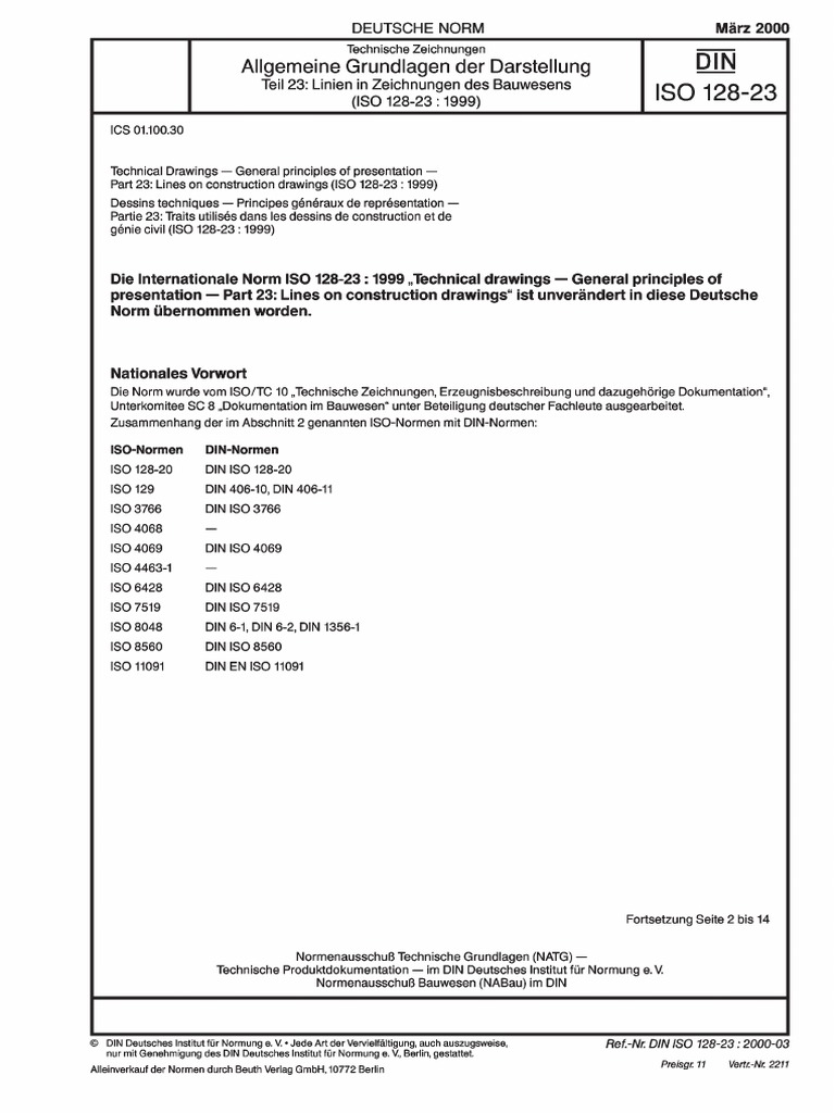 Iso 128-23-2000 | PDF