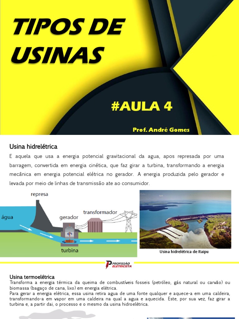4 - Quais Tipos de Usinas Existem | PDF | Potência nuclear | Reator nuclear