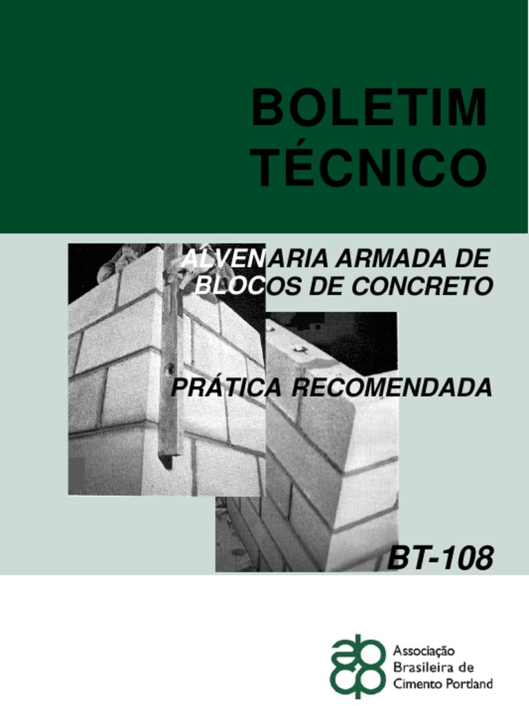 Alvenaria armada de blocos de concreto: prática recomendada | PDF ...