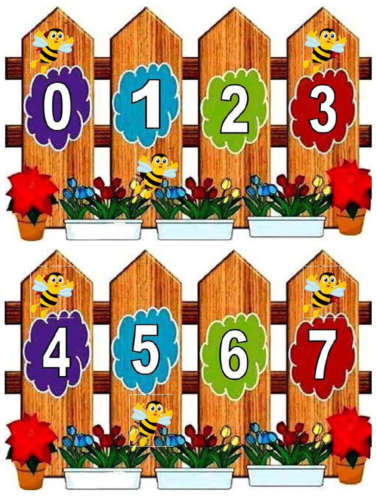 Gardul cu nr 0- 100 Albinute | PDF