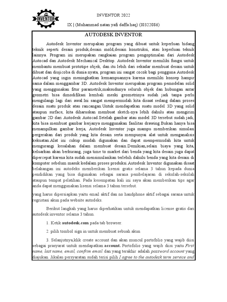 Daffa Inventor 2022 | PDF