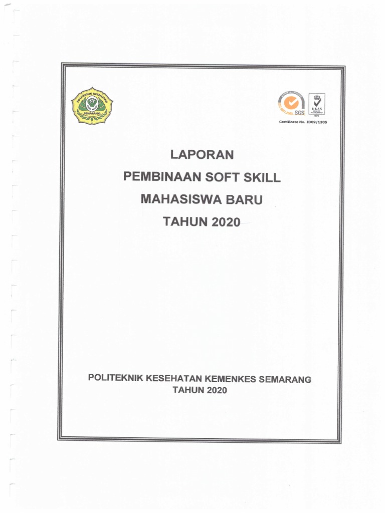 Laporan Pembinaan Softskill Mahasiswa Baru | PDF