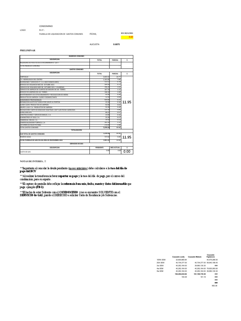 Formato de Recibo de Condominio | PDF | Derecho y economía | Economía política