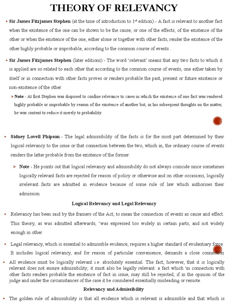 Theory of Relevance: An In-Depth Examination of the Concept of ...