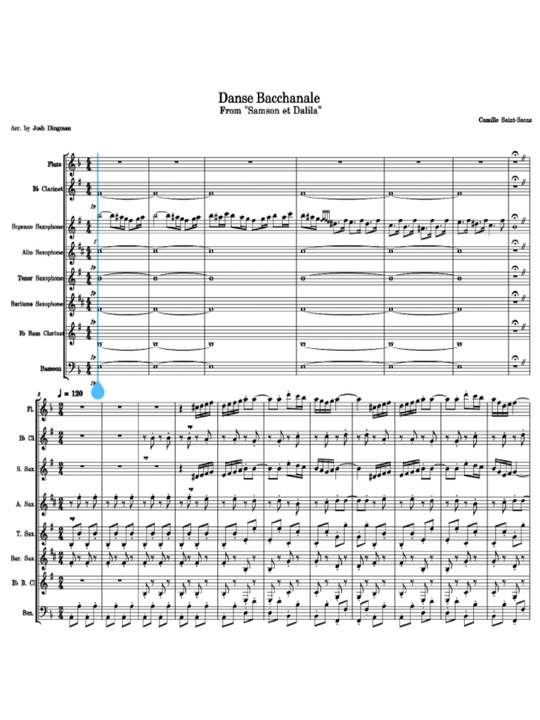 Danse Bacchanale - Whole Ensemble | PDF