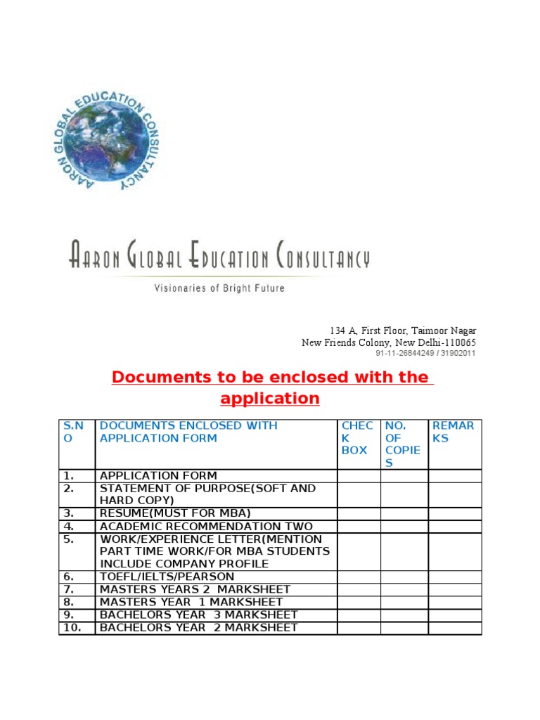 Documents Required | PDF