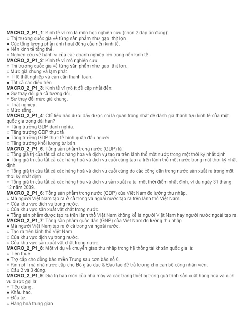 CTRL F KINH TẾ VĨ MÔ | PDF