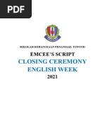 Welcome Ceremony Emcee Script | PDF