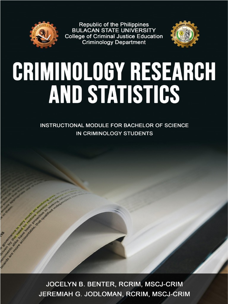 Guide to Criminological Research: An Overview of the Modules and ...