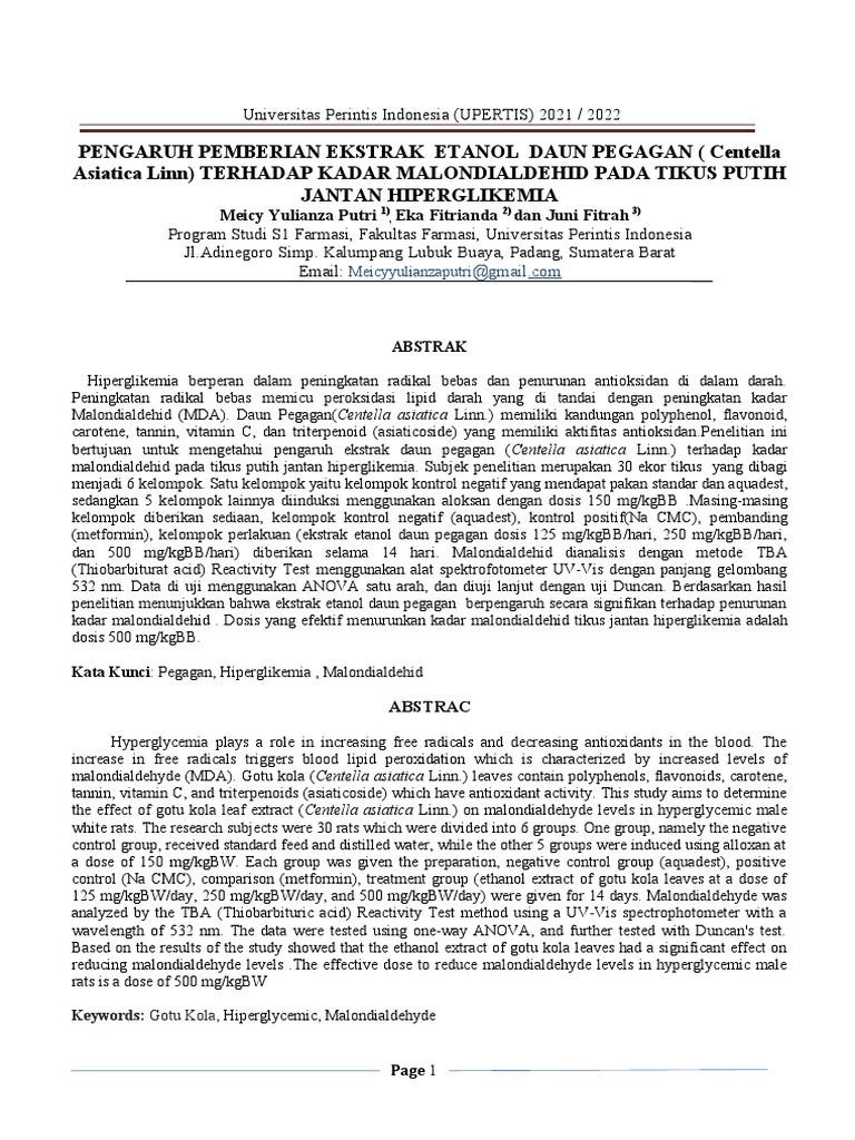JURNAL SKRIPSI Pegagan | PDF
