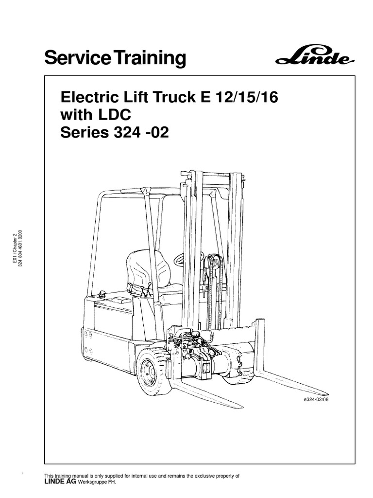 Manual Linde E12,16 | PDF
