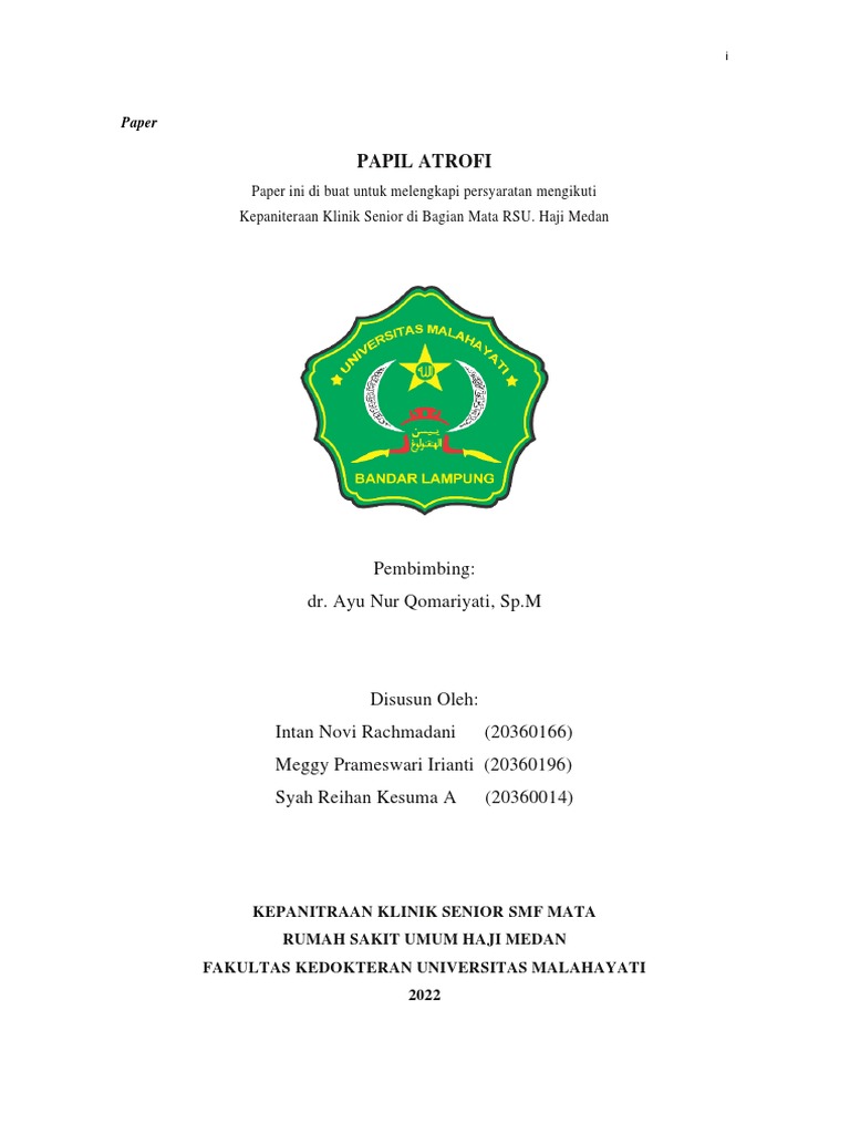 Papil Atrofi | PDF