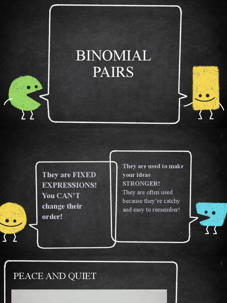 Binomial Pairs | PDF